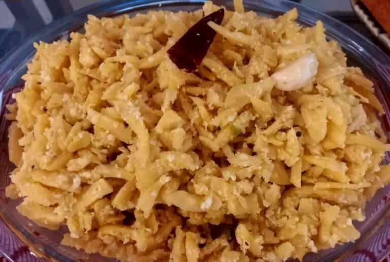Raw Jackfruit Mash - homeculinarycrafts.com